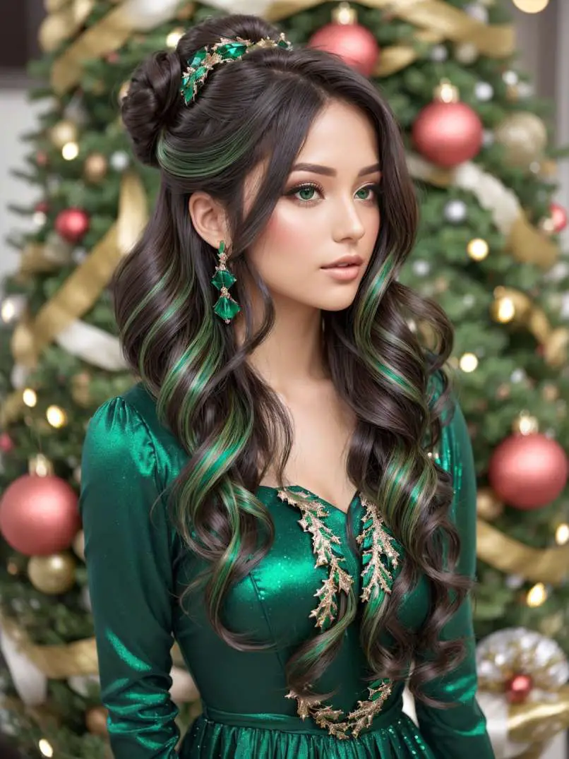 Dazzling Christmas Hair Color Ideas For Brunettes In 2023