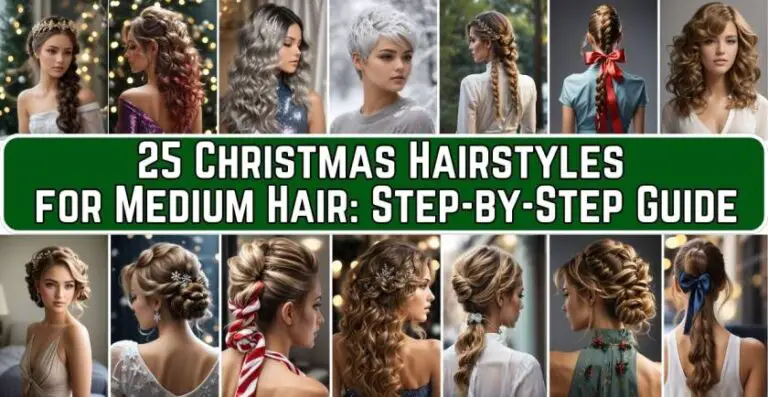 25 Christmas Hairstyles For Medium Hair: Step-by-Step Guide