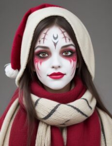 28 Festive Christmas Face Painting Ideas For Women In 2023