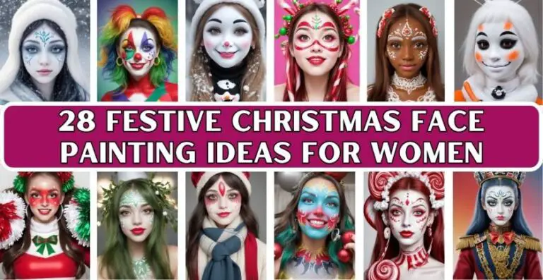 28 Festive Christmas Face Painting Ideas For Women In 2023