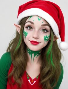28 Festive Christmas Face Painting Ideas For Women In 2023