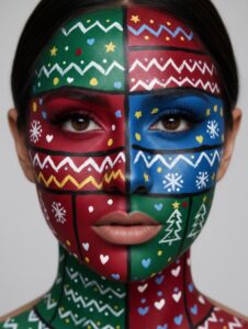 28 Festive Christmas Face Painting Ideas For Women In 2023