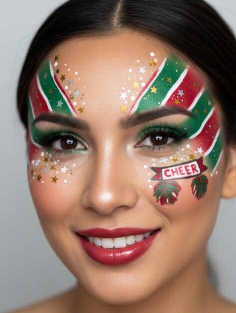 28 Festive Christmas Face Painting Ideas For Women In 2023