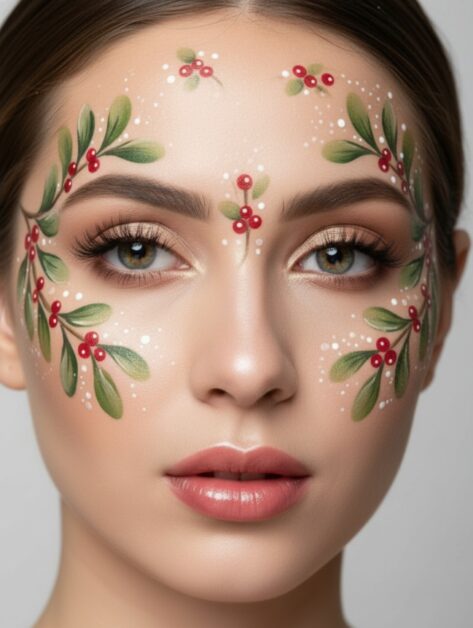 28 Festive Christmas Face Painting Ideas For Women In 2023