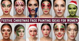 28 Festive Christmas Face Painting Ideas For Women In 2023