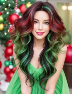 23 Christmas Hair Color Ideas For Dark Hair In 2023