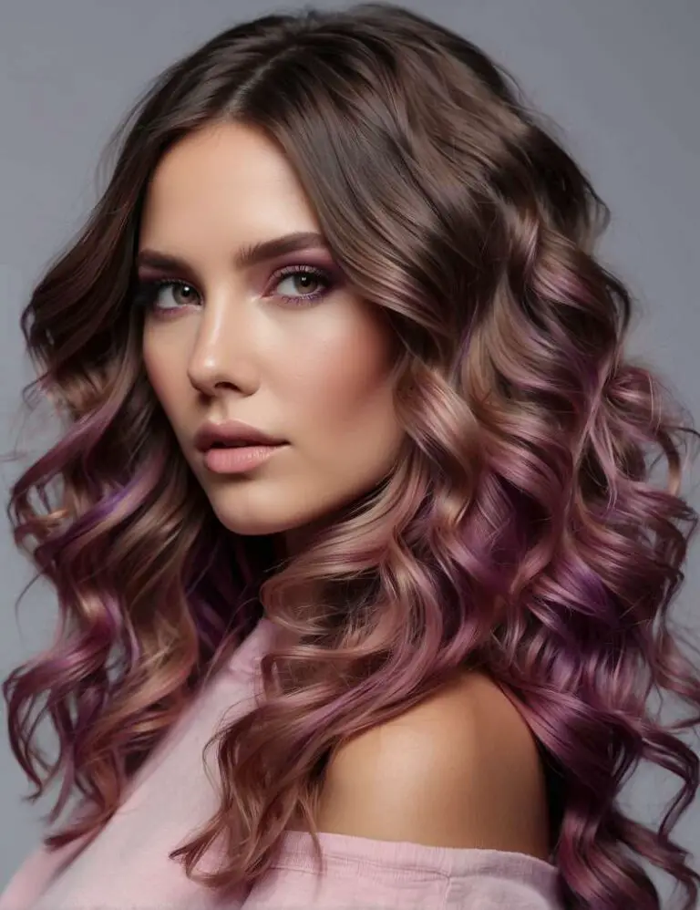 45 Pink Highlights On Dark Brown Hair For Women