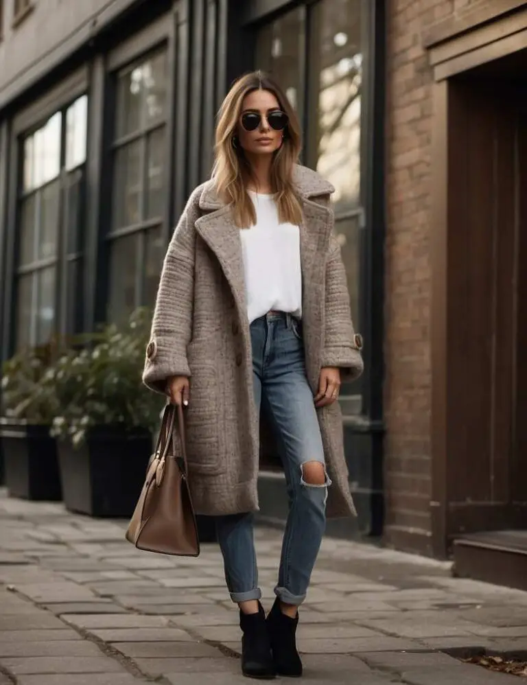 30 Stylish Woolen Coat Outfits For Women In Winter 2024