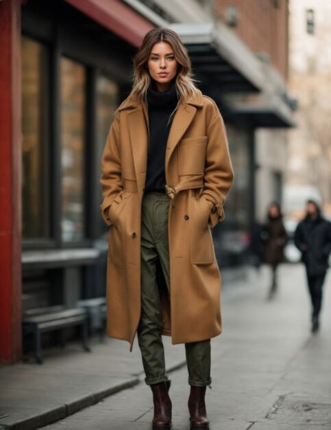 30 Stylish Woolen Coat Outfits For Women In Winter 2024