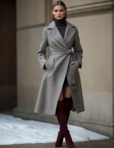 30 Stylish Woolen Coat Outfits For Women In Winter 2024