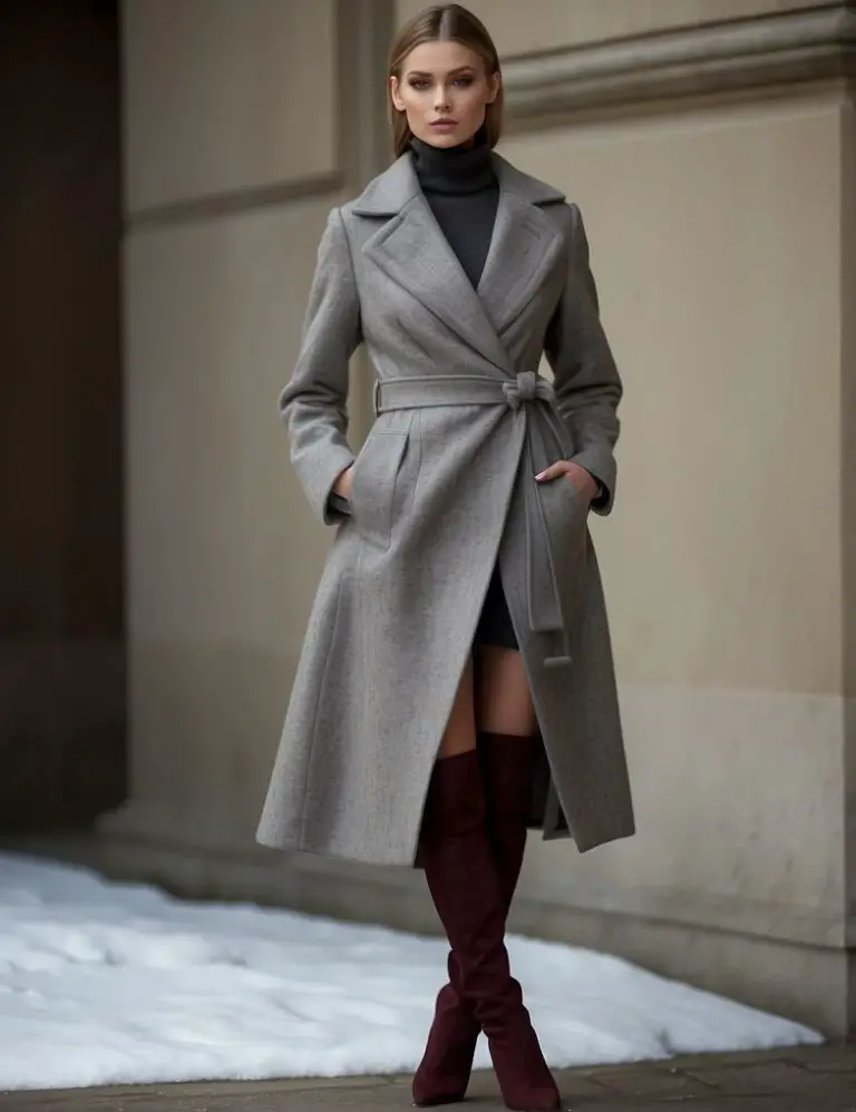 30 Stylish Woolen Coat Outfits For Women In Winter 2024