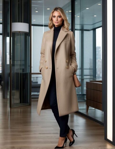 30 Stylish Woolen Coat Outfits For Women In Winter 2024