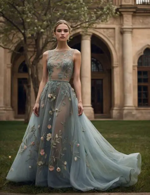 40 Long Floral Prom Dress Ideas For A Night To Remember