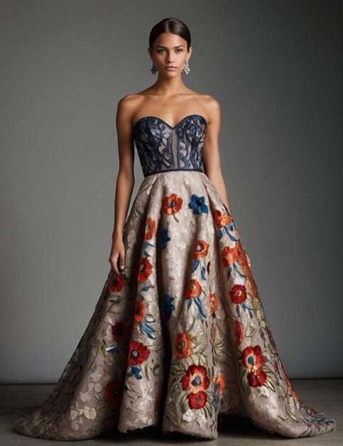 40 Long Floral Prom Dress Ideas For A Night To Remember