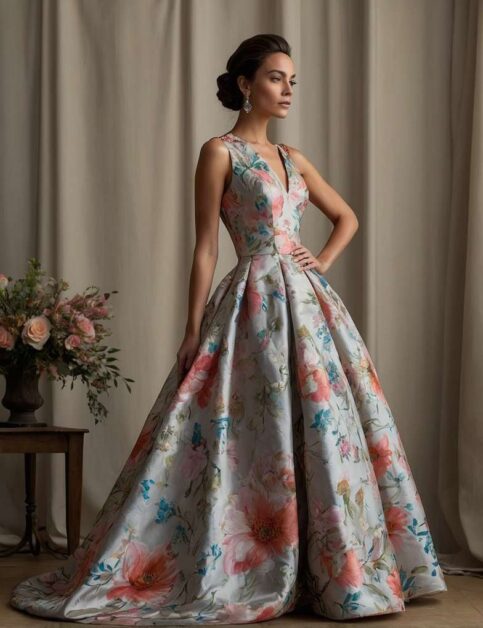 40 Long Floral Prom Dress Ideas For A Night To Remember