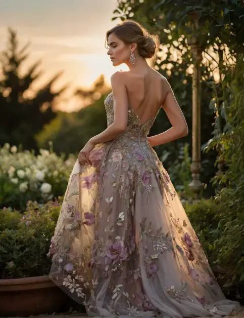 40 Long Floral Prom Dress Ideas For A Night To Remember