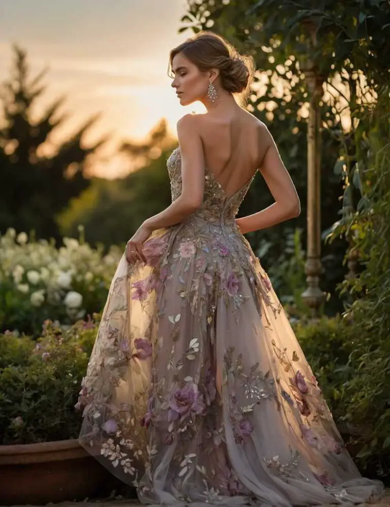 40 Long Floral Prom Dress Ideas For A Night To Remember