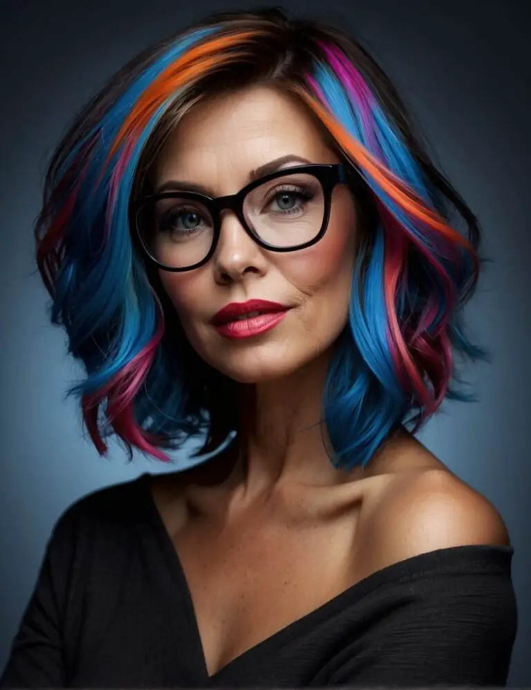 34 Hair Color Highlights For Women Over 50 With Glasses In 2024