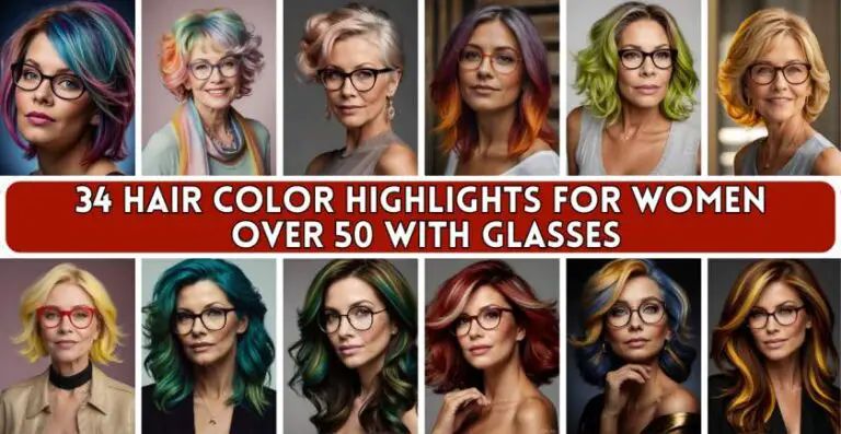 34 Hair Color Highlights For Women Over 50 With Glasses In 2024