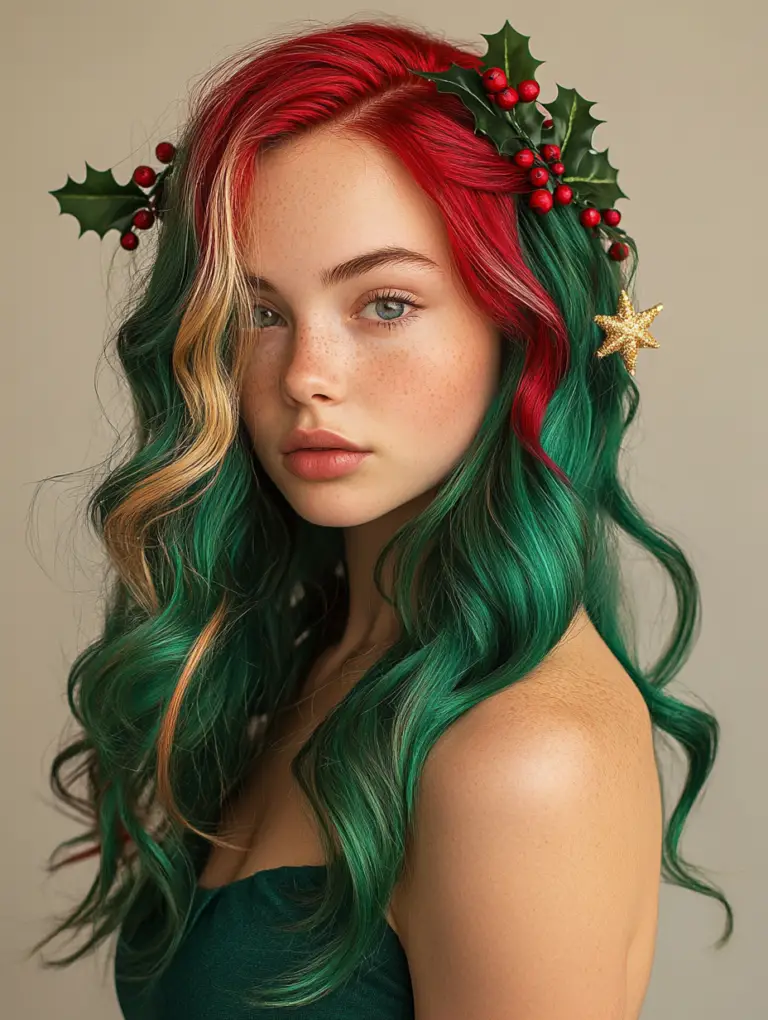 23 Christmas Hair Color Ideas For Dark Hair In 2023