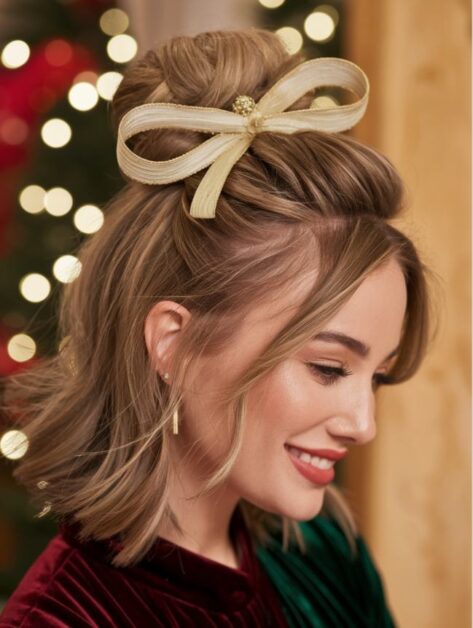 24 Christmas Hairstyles For Medium Hair: Step-by-Step Guide